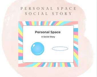 Personal Space Bubble Social Story Cards - 20 Cards - Etsy