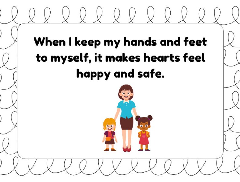 A Safe Body Social Story - Etsy