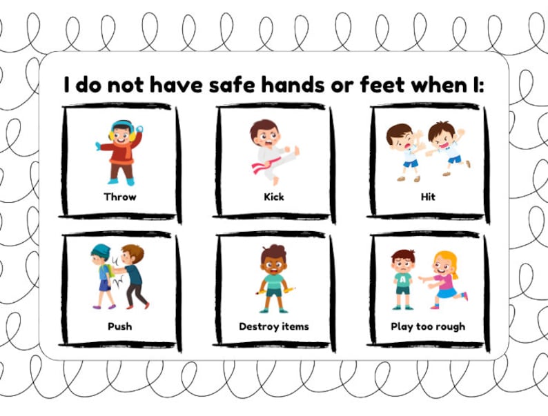 A Safe Body Social Story - Etsy