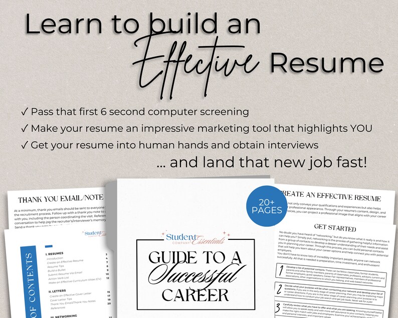 ATS Friendly Resume Template Minimalist Resume Word, Pages, Google Docs ...