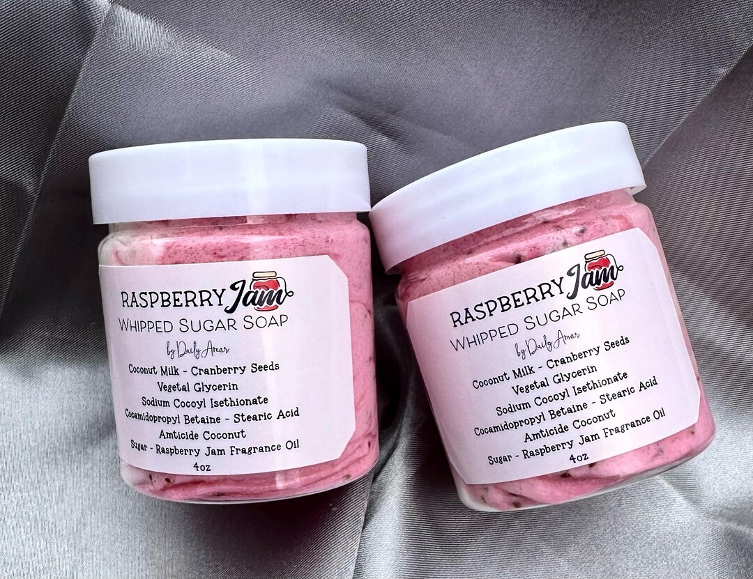 Whipped Raspberry Soap/whipped Soap/whipped Body Soap/foaming Whipped ...
