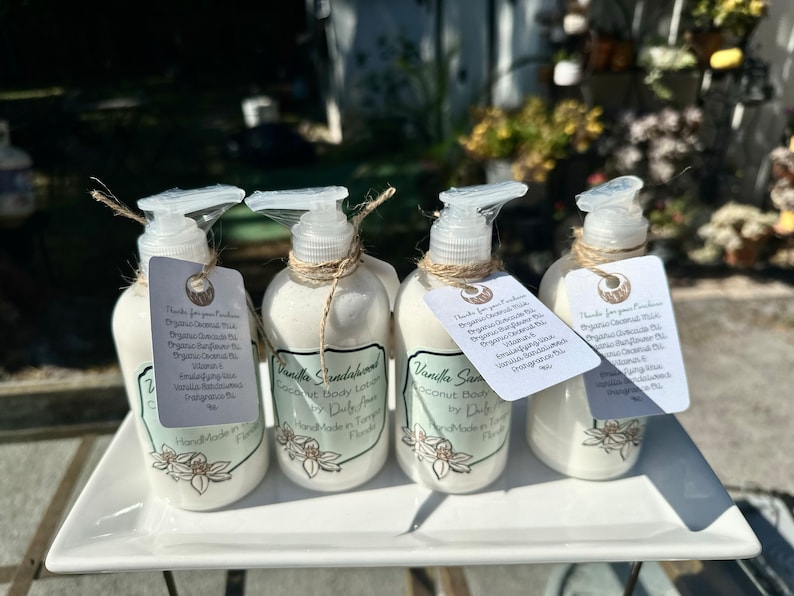 Coconut Milk Body Cream With Vanilla and Sandalwood Fragrance - Etsy