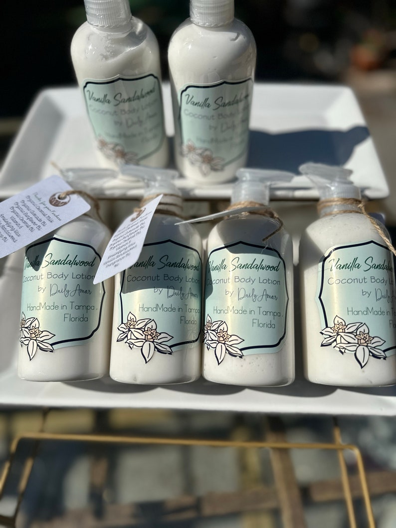 Coconut Milk Body Cream With Vanilla and Sandalwood Fragrance - Etsy