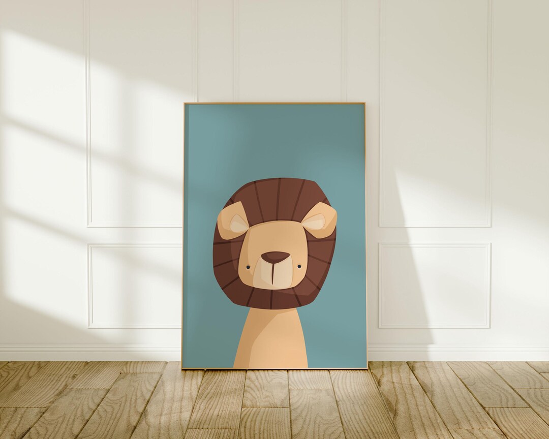 Lion Wall Art | Lions and Tigers and Bears OH MY! | Colourful Kid's ...