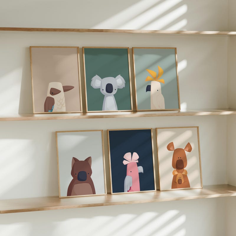Colourful Koala Wall Art - Etsy