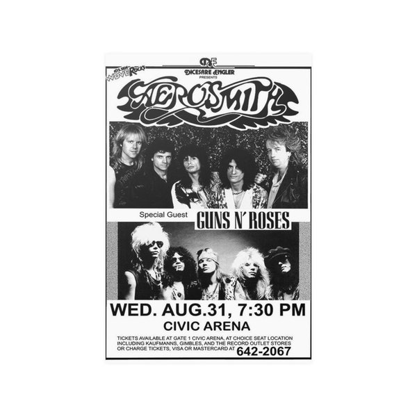 Aerosmith Concert Poster - Etsy