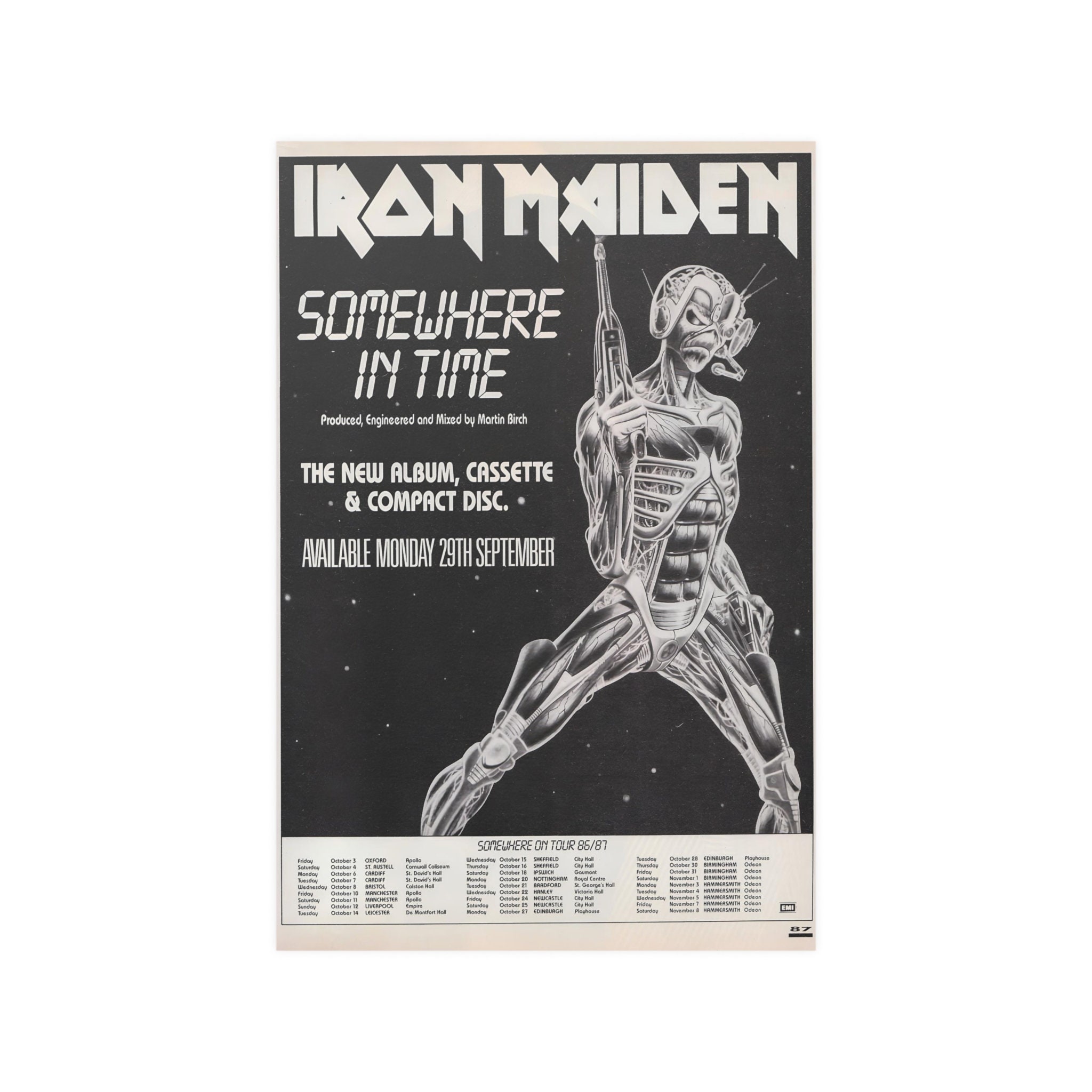Iron Maiden Vintage Music Poster - Etsy