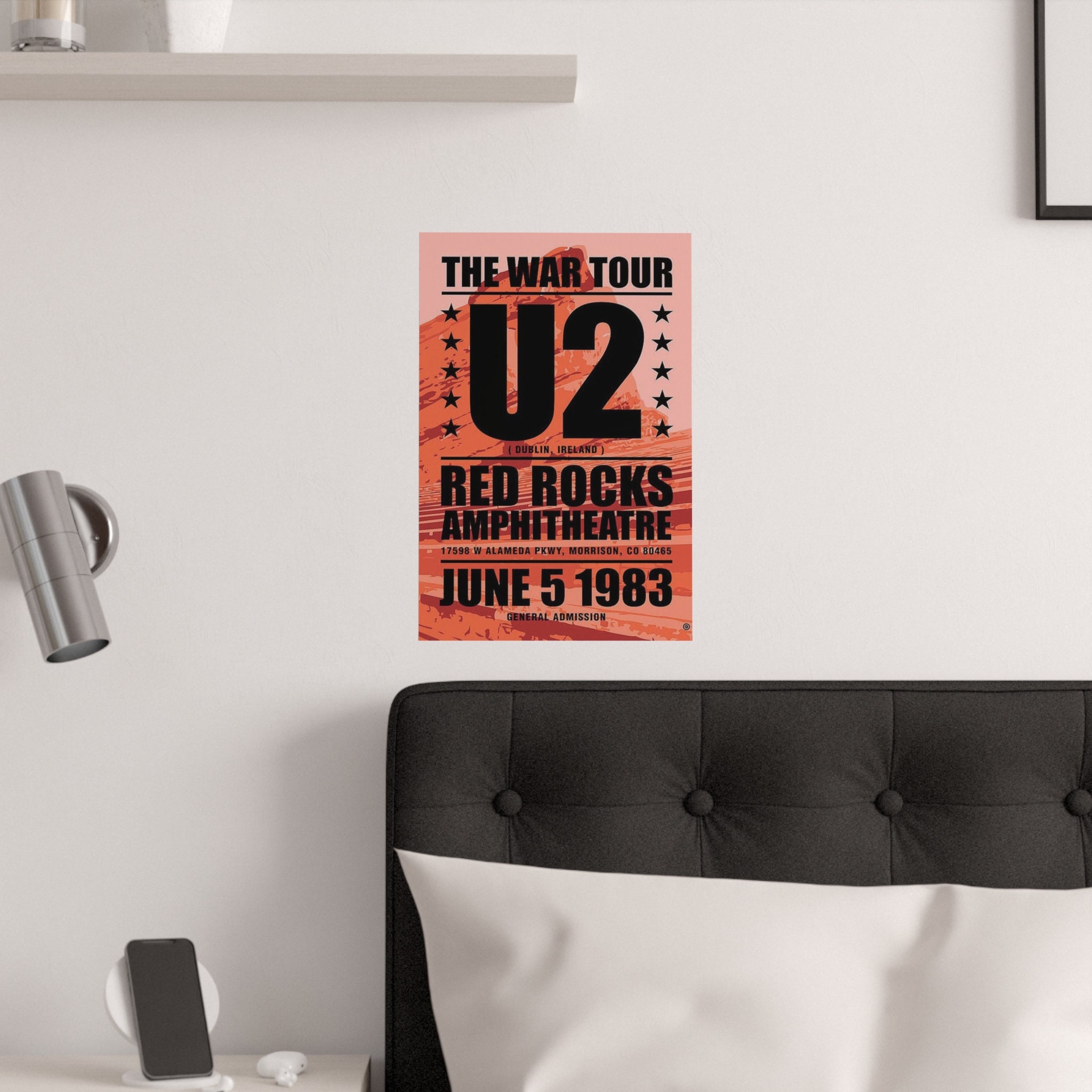 U2 Red Rocks Vintage Concert Poster sold by Beckie-Abdominal | SKU ...