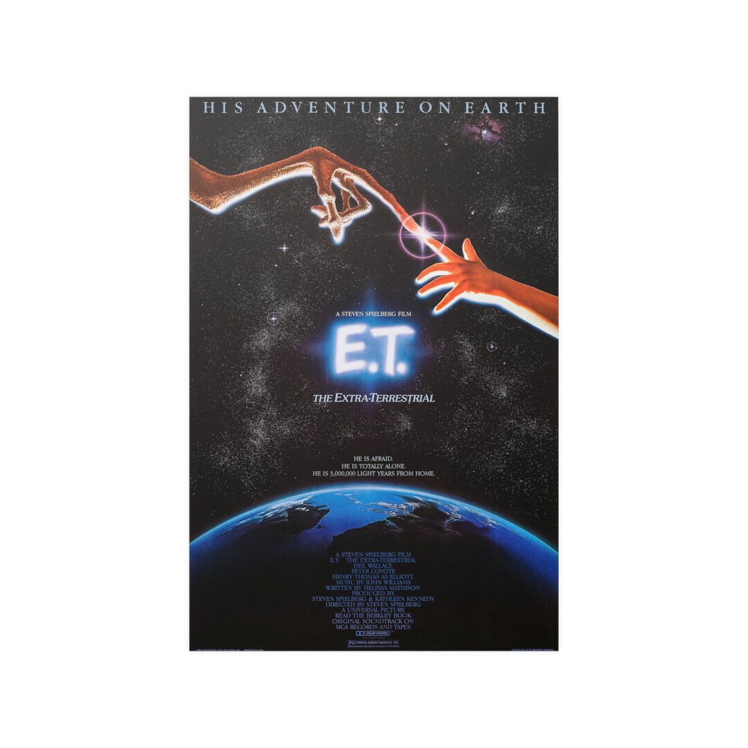 E.T. Vintage Movie Poster - Etsy