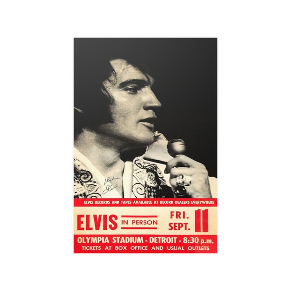 Elvis Presley Vintage Poster - Etsy