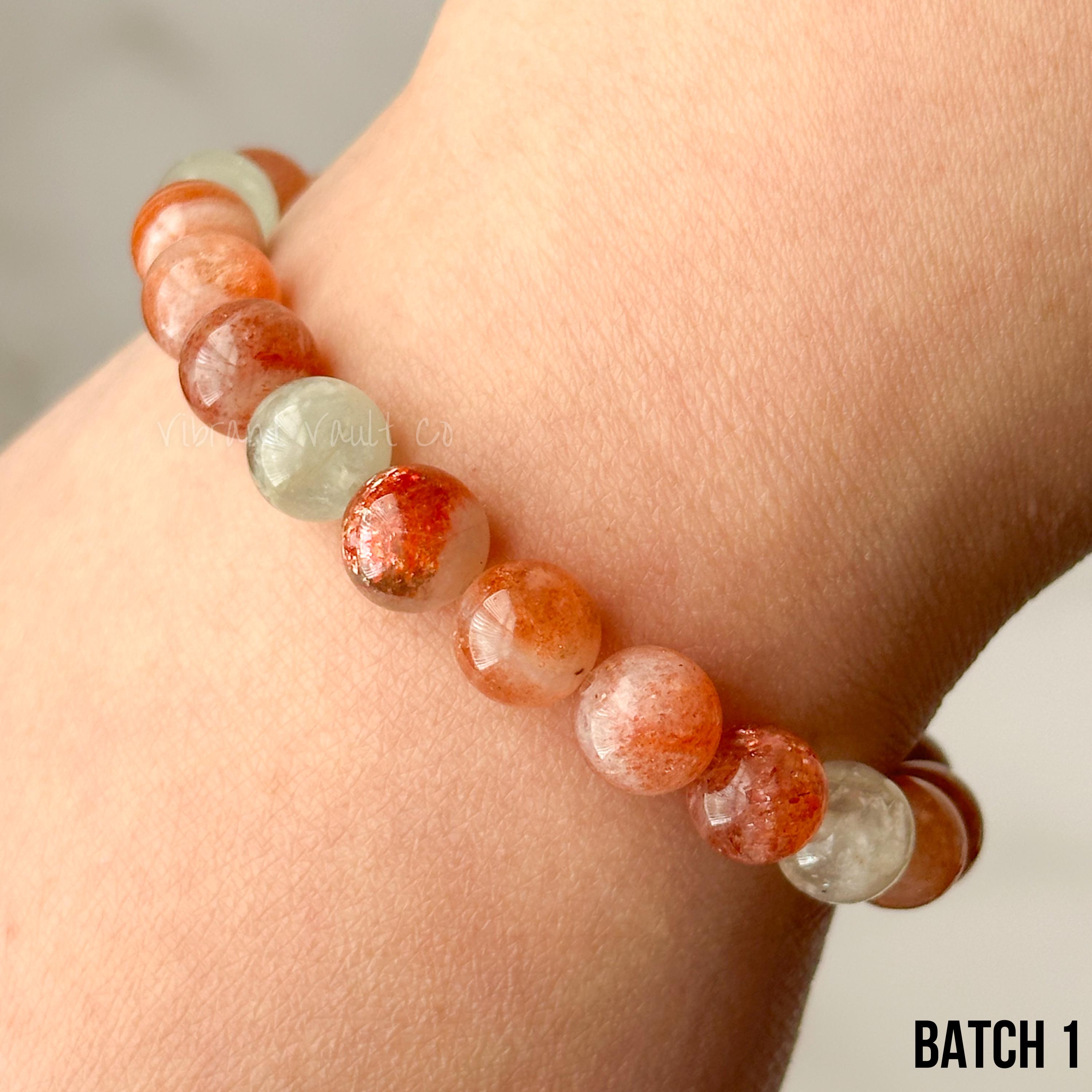 8mm Tanzania Arusha Sunstone Bracelet Size Adjustable Crystal Jewelry ...
