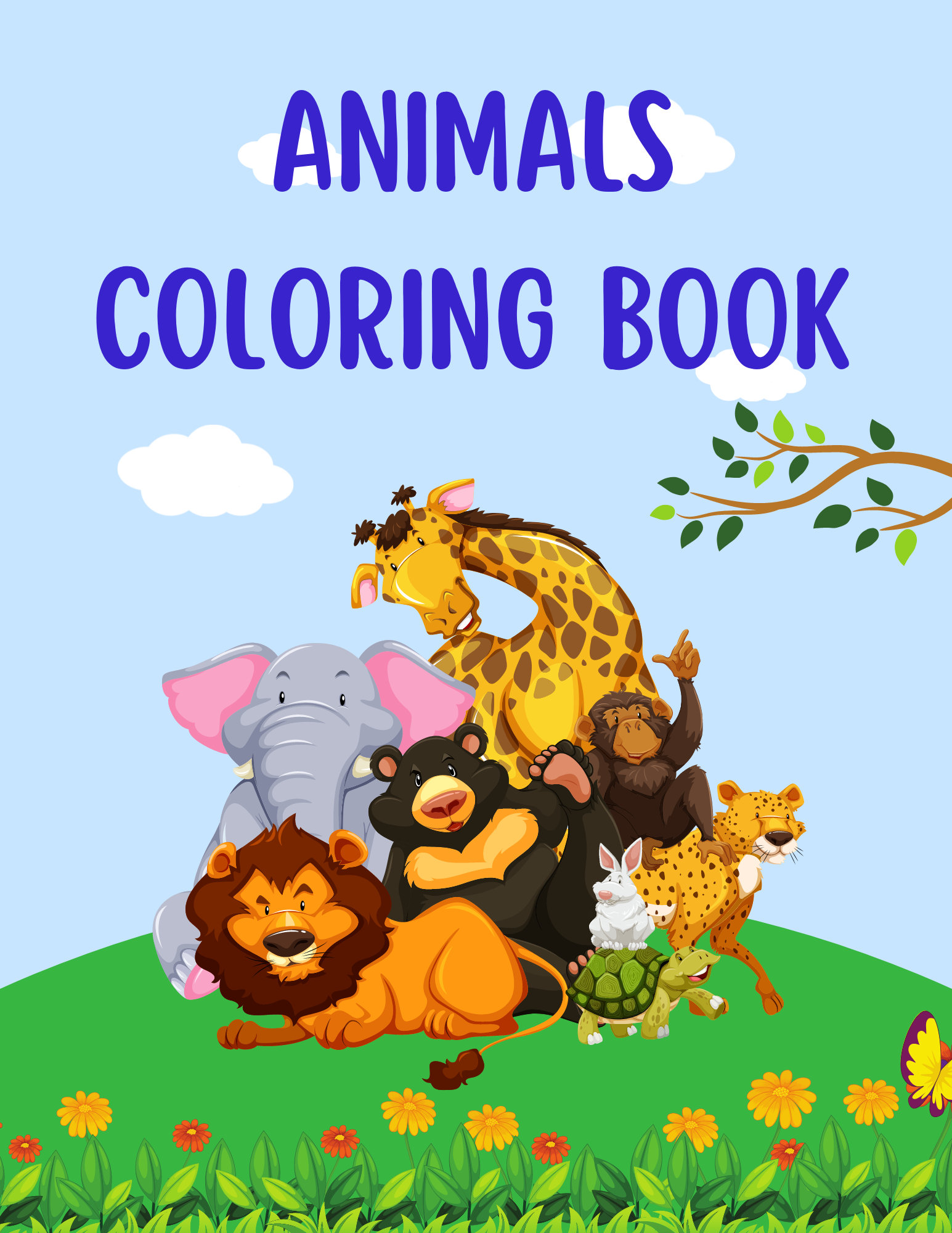 Animals Coloring Book - Etsy