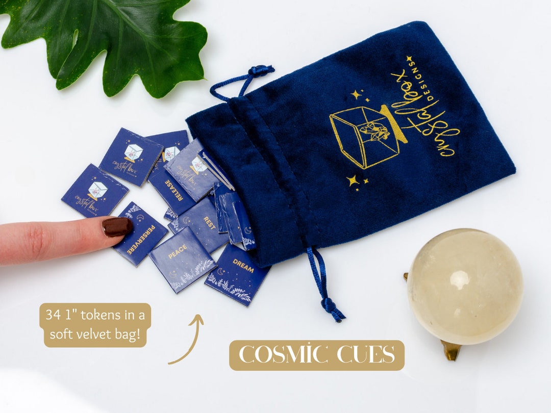 Daily Intention Cards With Soft Velvet Bag - Etsy
