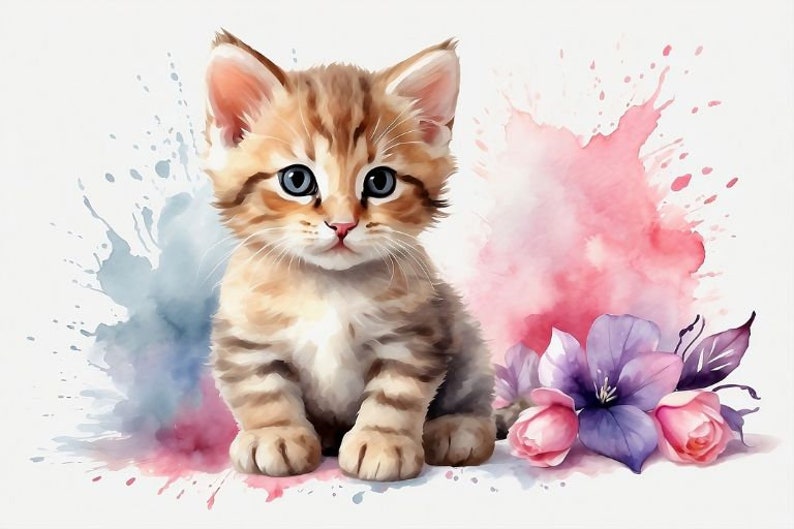 Digital Art | Instant Download Cat Baby Kittens Arts 5 Digital Download ...