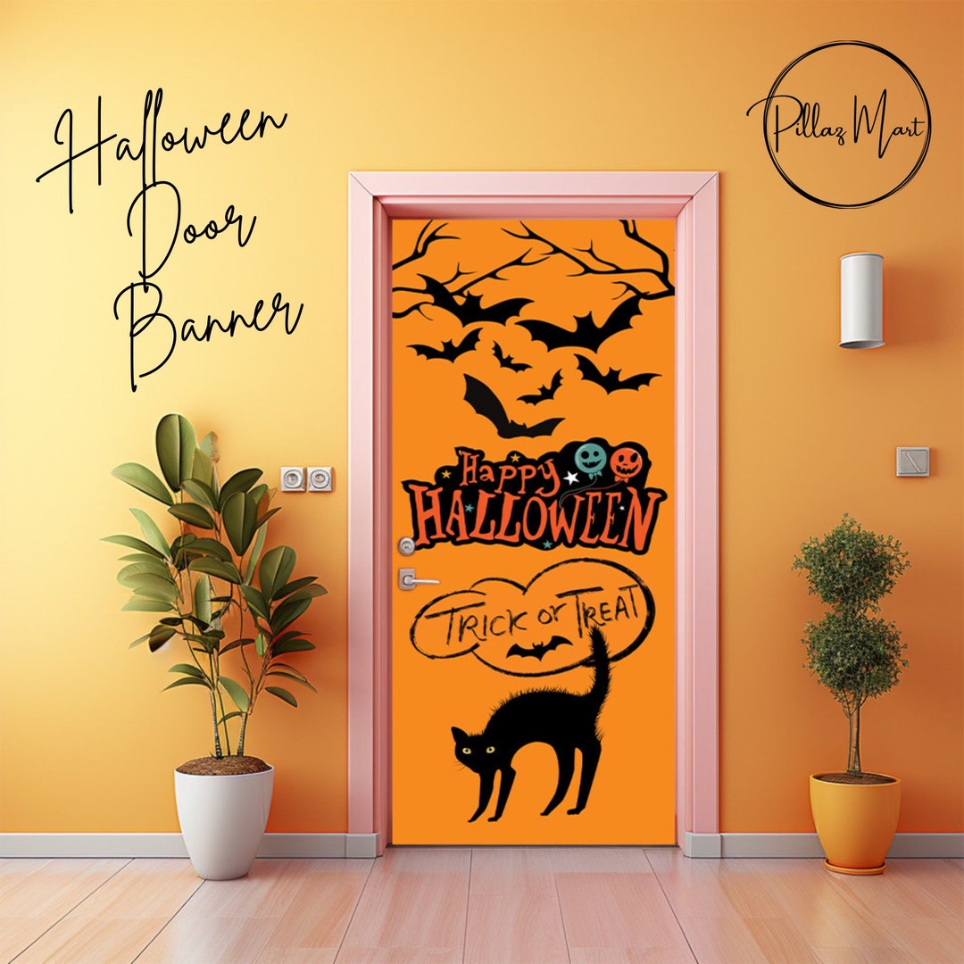 Halloween Door Poster, Printable Door Poster, Printable Halloween Door ...