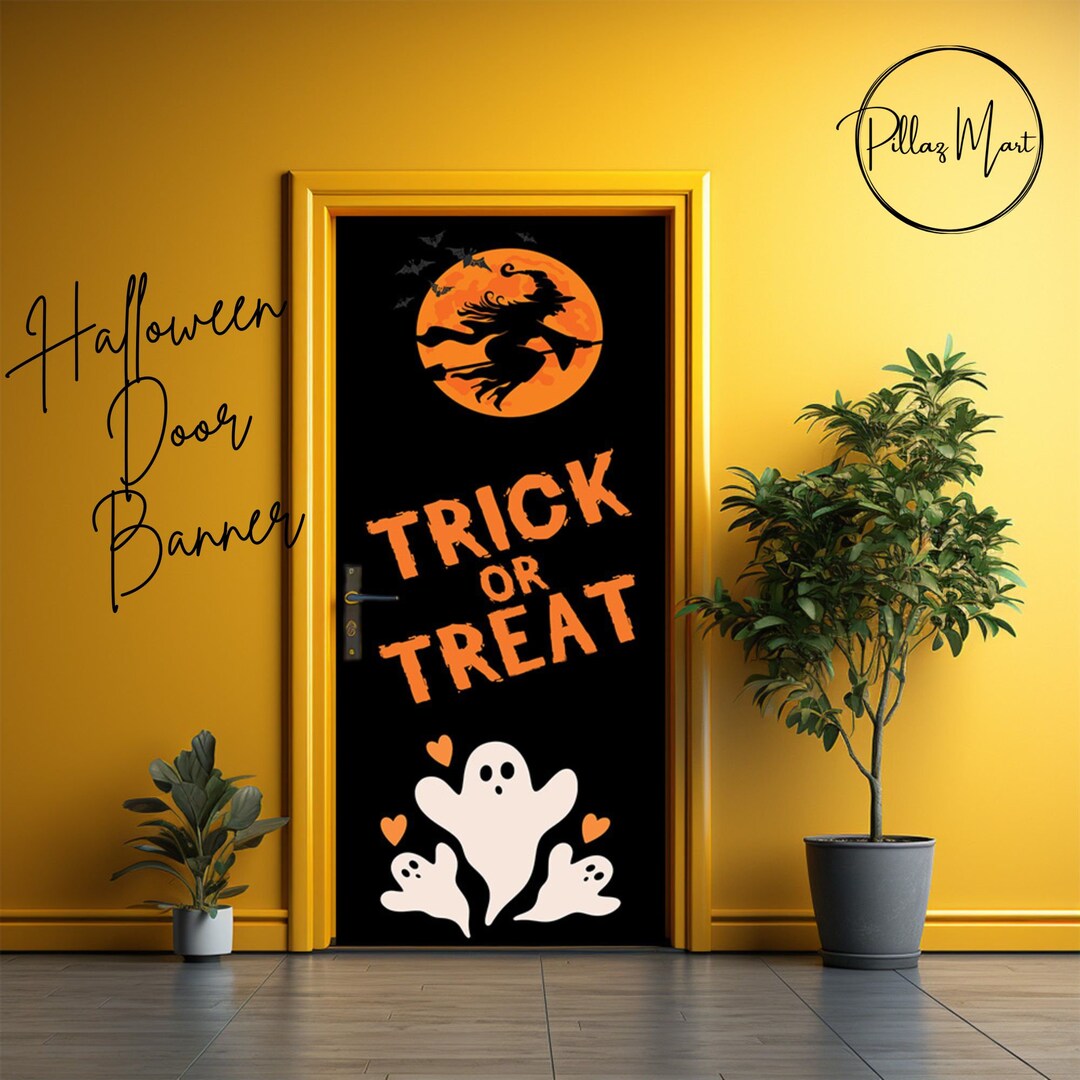 Halloween Door Poster, Printable Door Poster, Printable Halloween Door ...