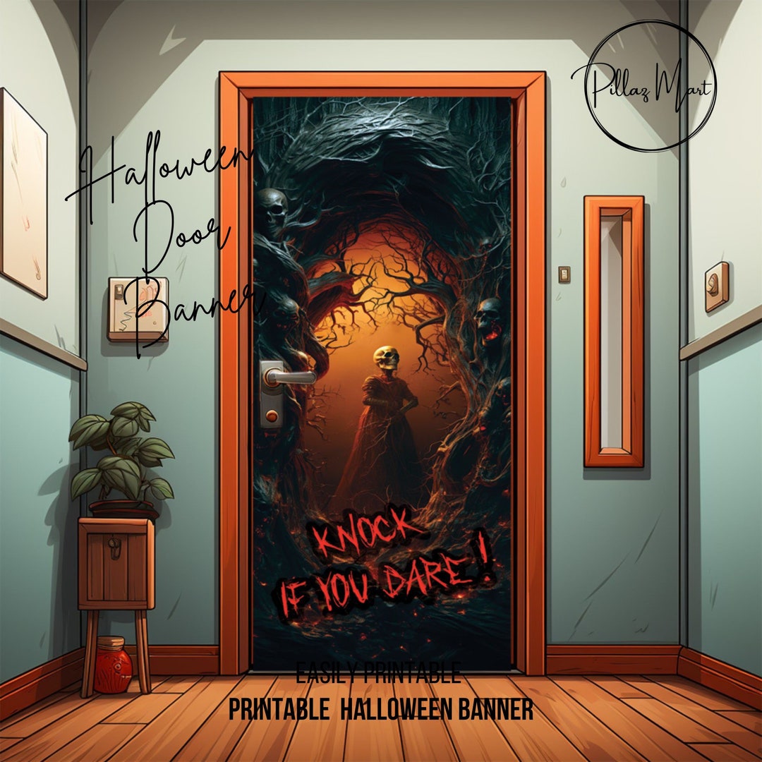 Halloween Door Poster Printable Door Poster Printable - Etsy