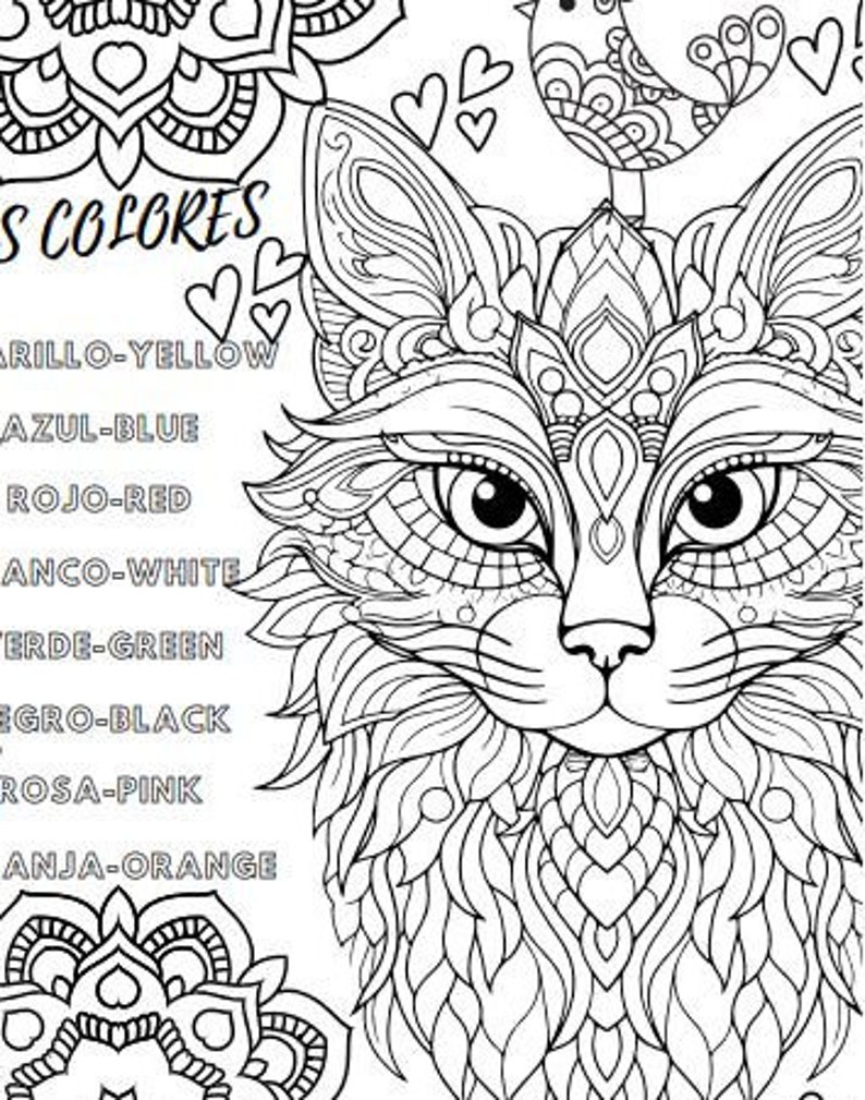 Páginas para colorear imprimibles para adultos y niños Tema - Etsy México