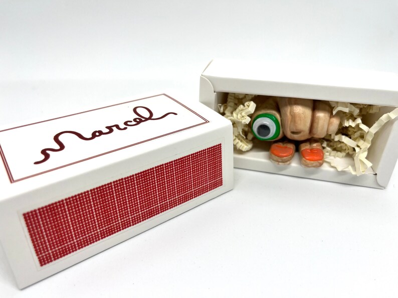 Marcel the Shell With Shoes On, Clay Figurine With Match Box Bed ...