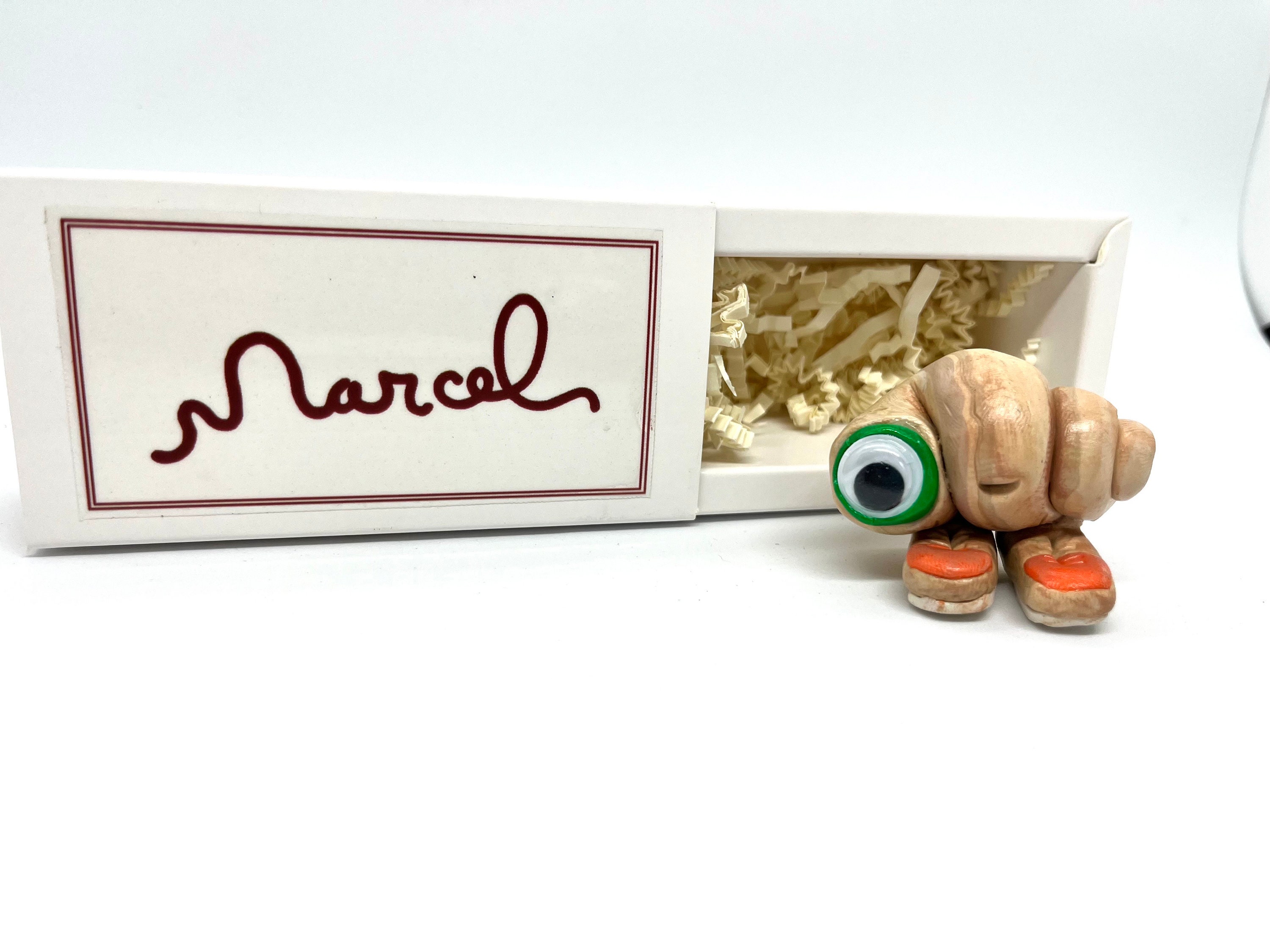Marcel the Shell With Shoes On, Clay Figurine With Match Box Bed ...