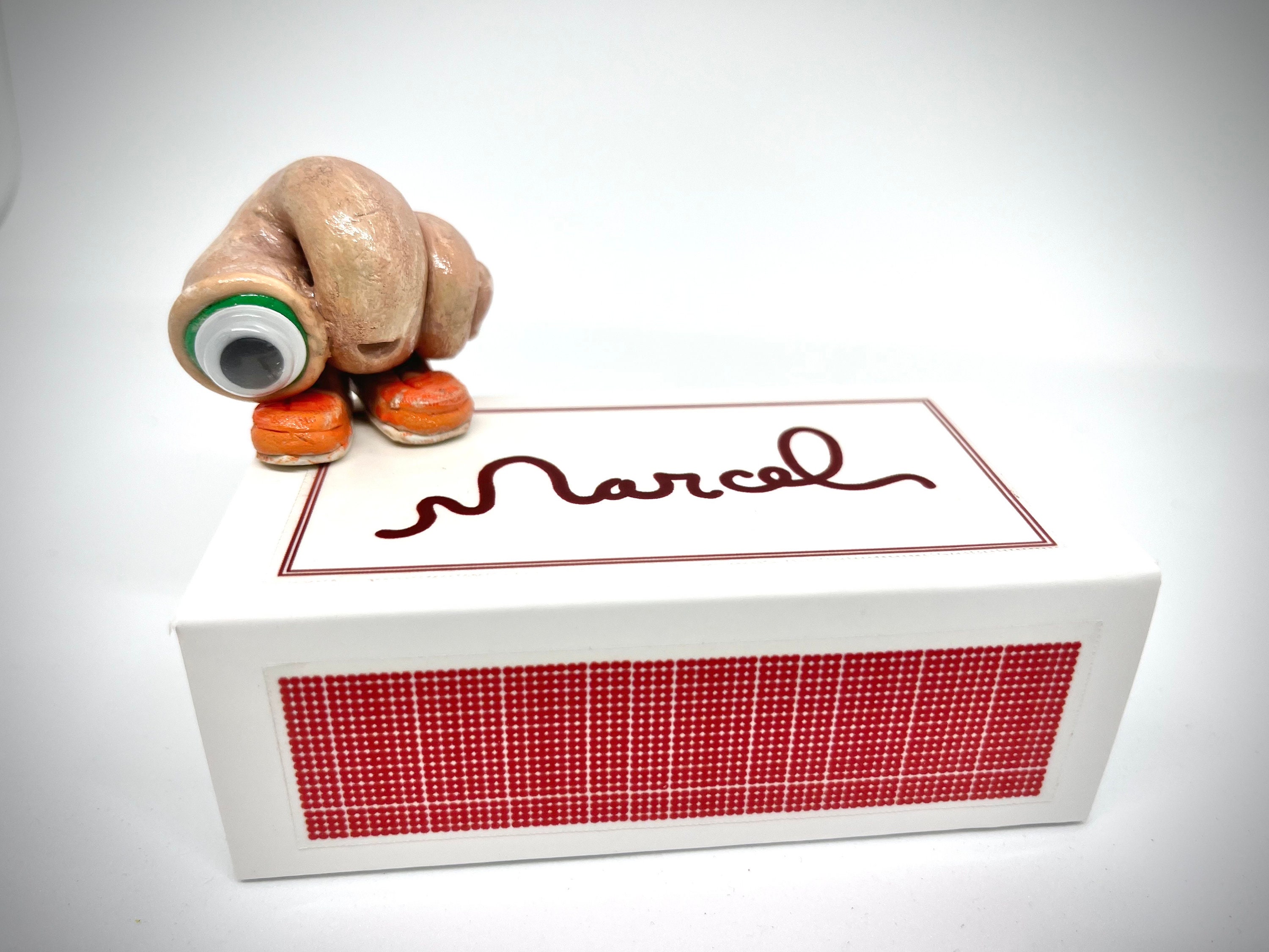 Marcel the Shell With Shoes On, Clay Figurine With Match Box Bed ...