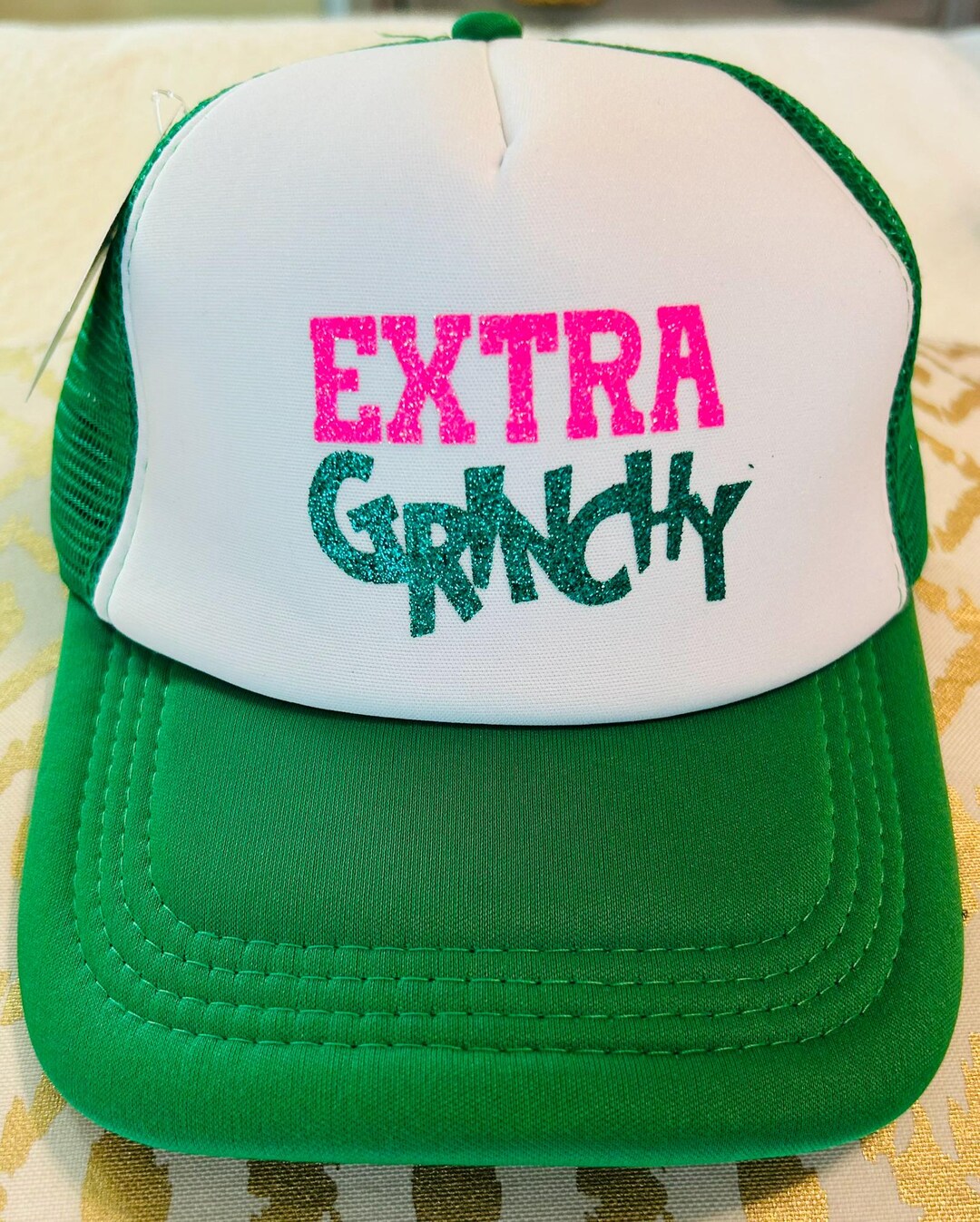 Christmas Trucker Hats, Grinch, Extra Grinchy, Christmas Gifts, Custom ...