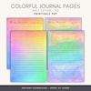Rainbow Calendar Canva Template 2024-2025, Printable Portrait Calendar ...