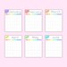 Rainbow Calendar Canva Template 2024-2025, Printable Portrait Calendar ...
