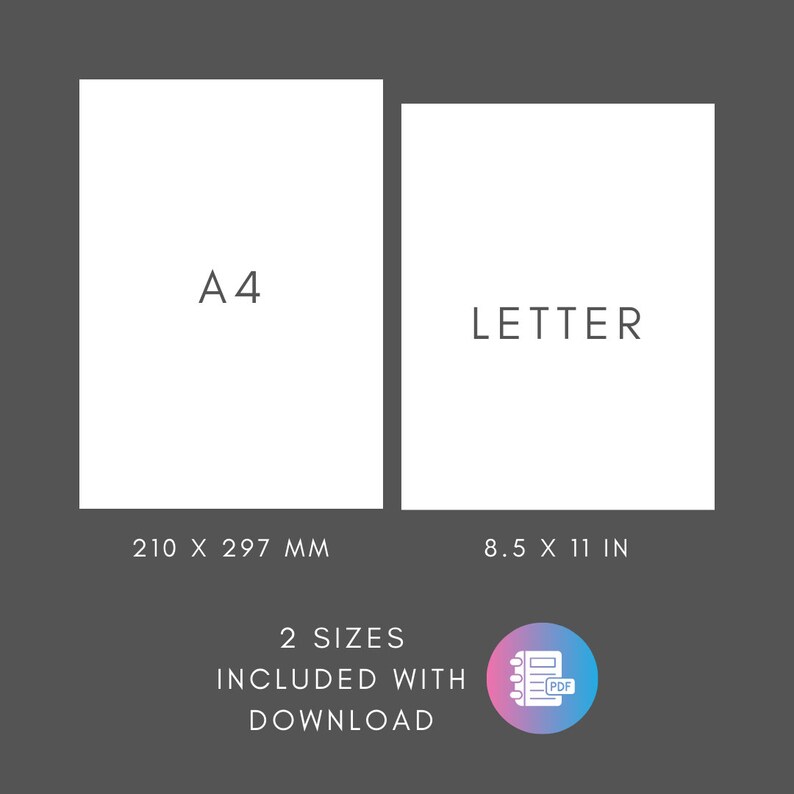 Colorful Calendar, Printable Rainbow Planner Template, Editable, A4 ...