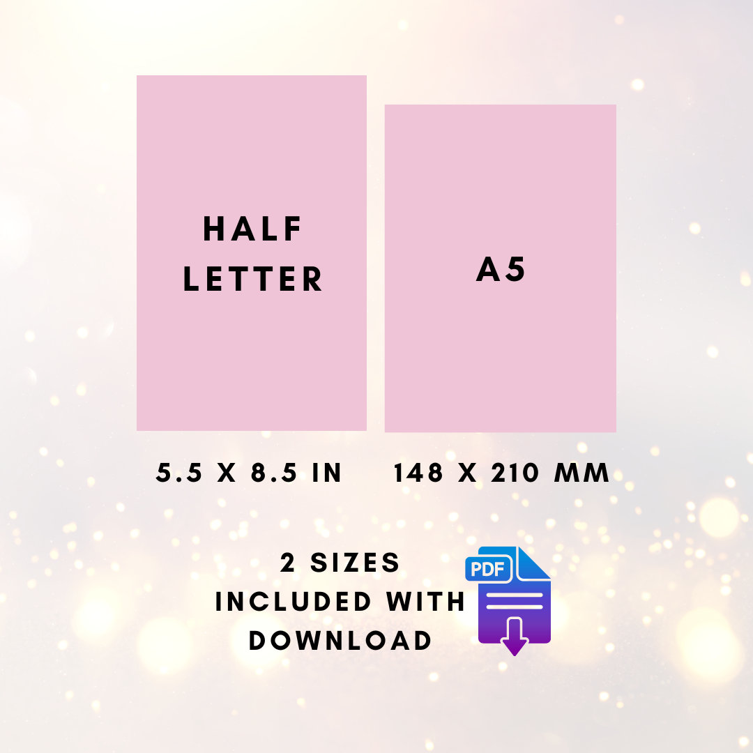 Printable Stationery, Colorful Galaxy Note Paper, A5, Half Letter, PDF ...