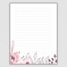 Floral Journal Pages, Printable Writing Paper, Lined Letter Page, A5 ...