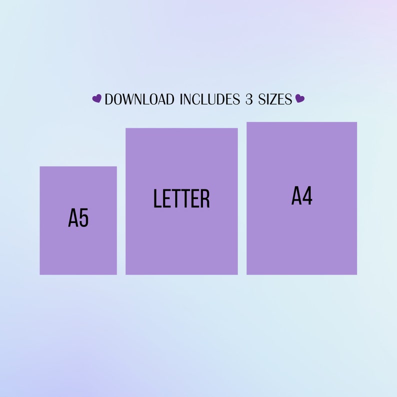 Mermaid Lined Paper: A4, A5, Letter Sizes (PDF, Instant Download) - Etsy