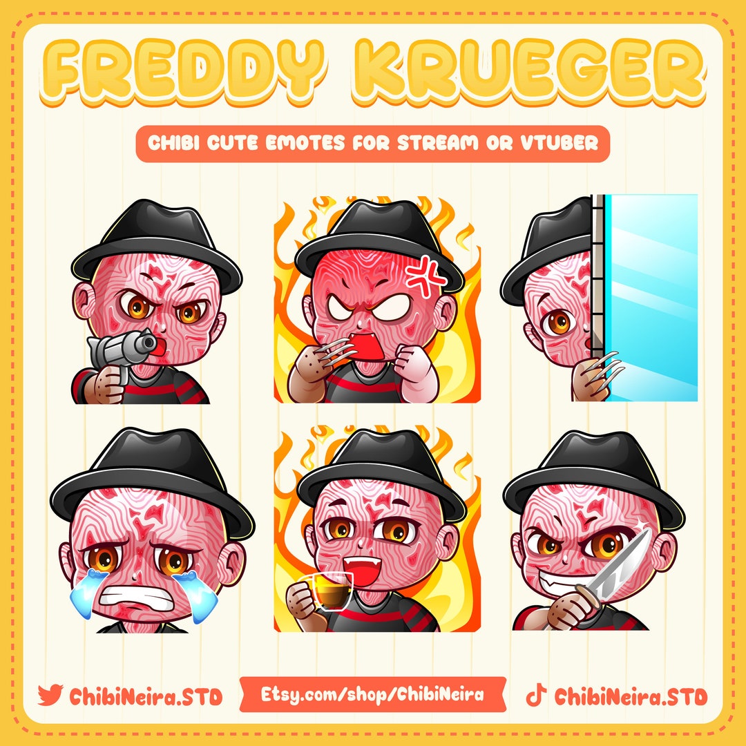 6x Freddy Krueger Emotes Bundle / Knife Emotes / Gun Emotes / Rage ...