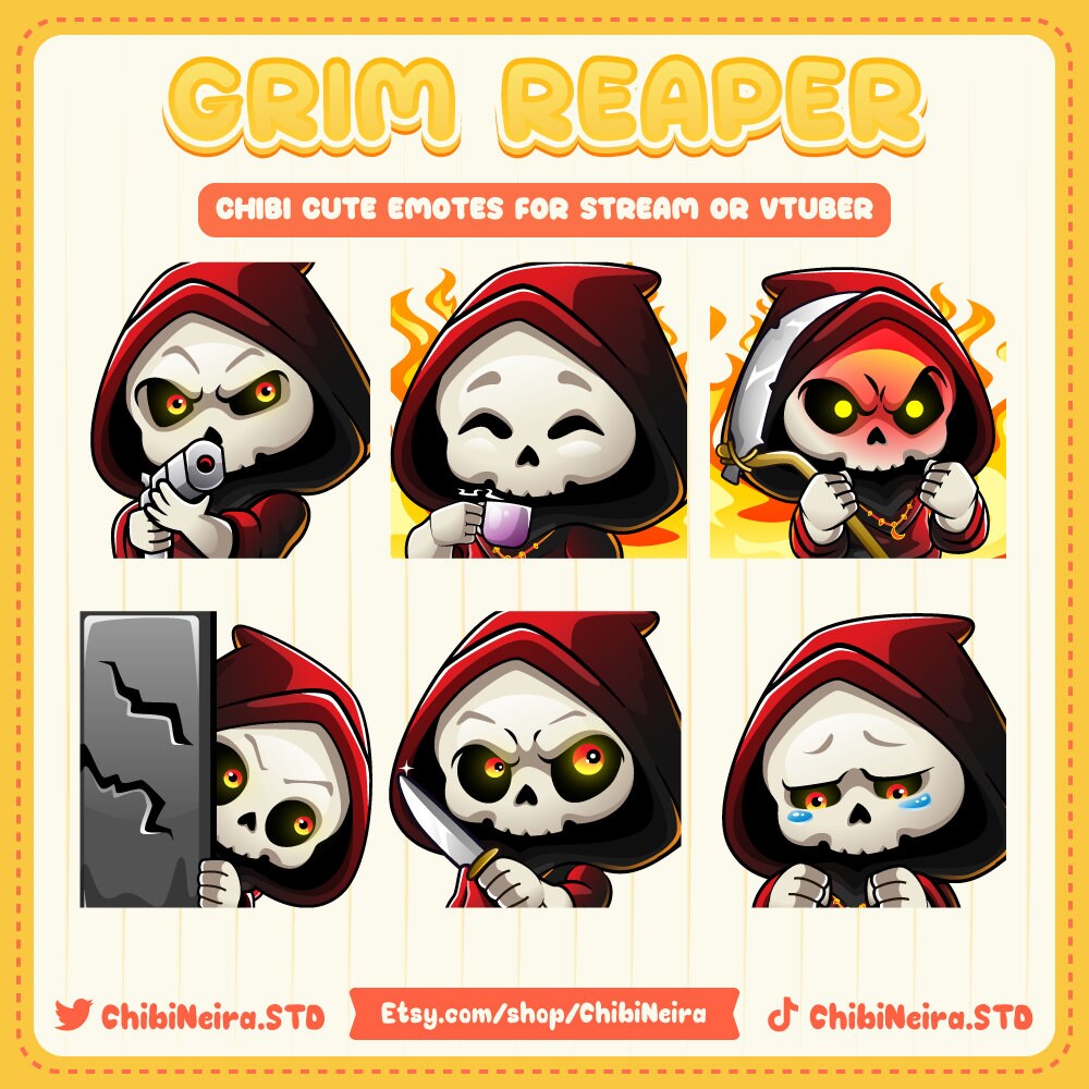 6x Grim Reaper Emotes Bundle / Knife Emotes / Gun Emotes / Rage Emotes ...