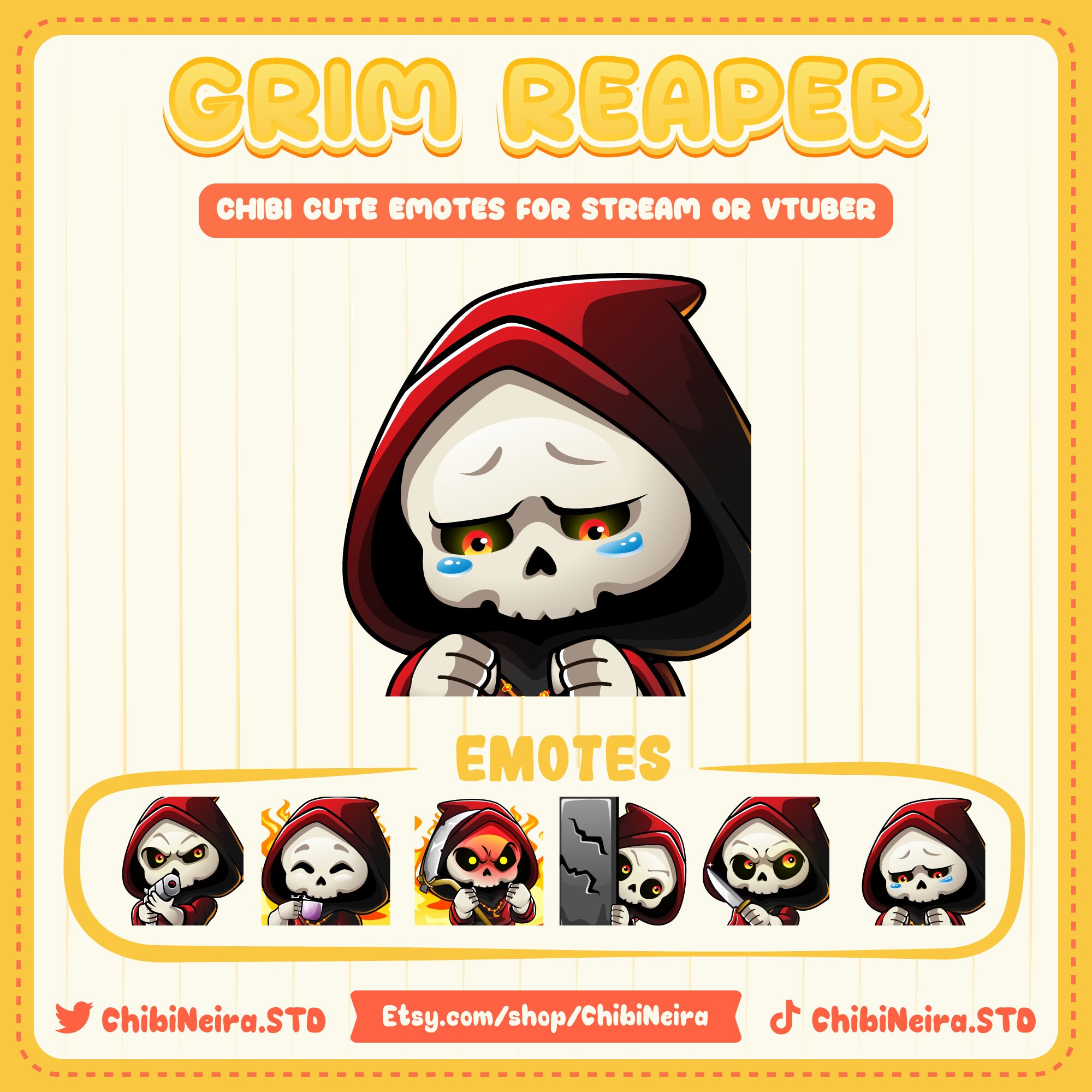 6x Grim Reaper Emotes Bundle / Knife Emotes / Gun Emotes / Rage Emotes ...