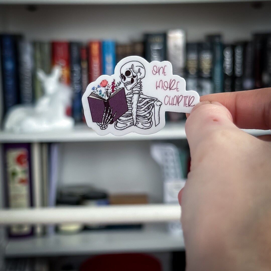 One More Chapter Sticker Bookish Sticker Kindle Sticker Bookish Merch ...