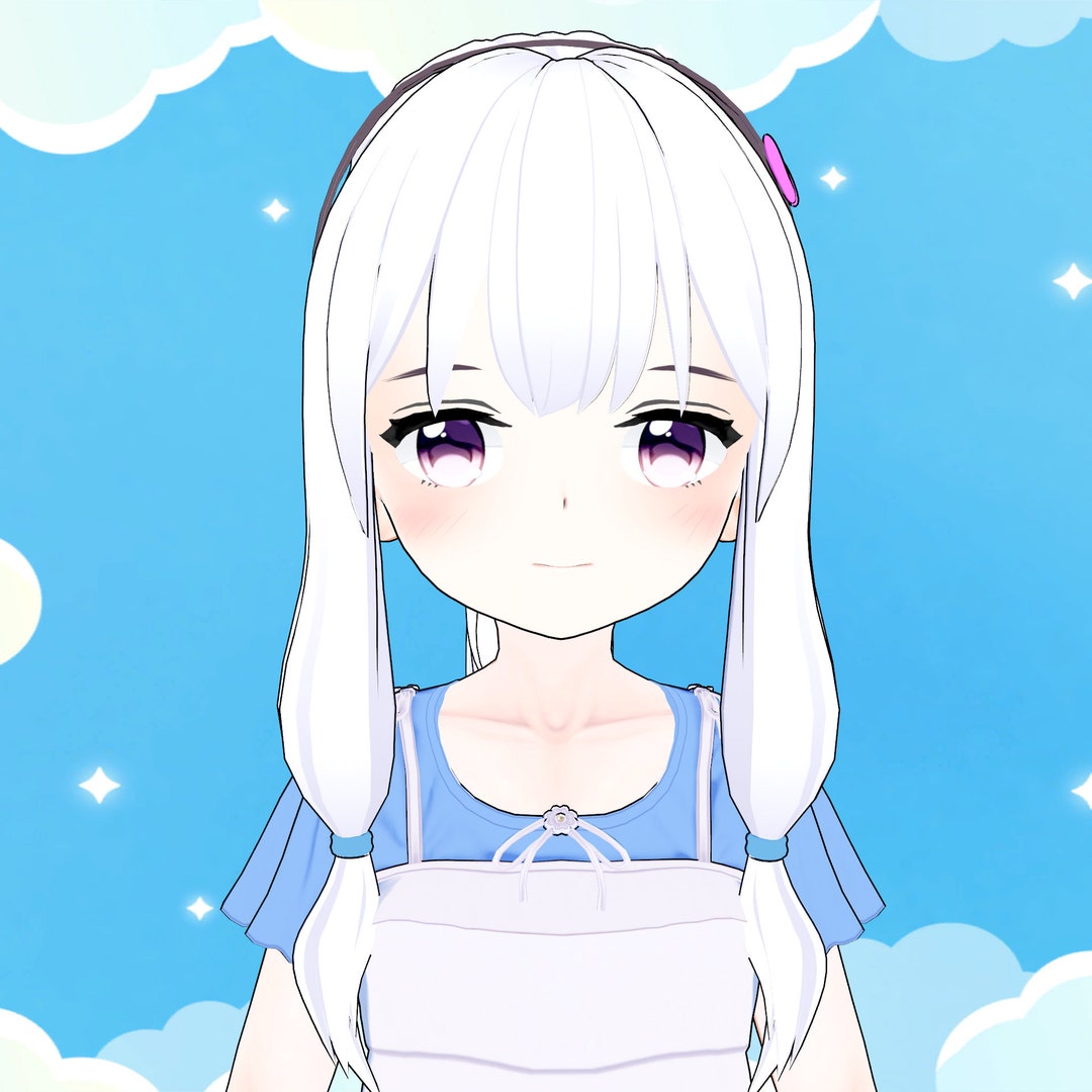 Cute Model 2 Premade 3D Vtuber Model Adoptable Model VRM Model Basic ...