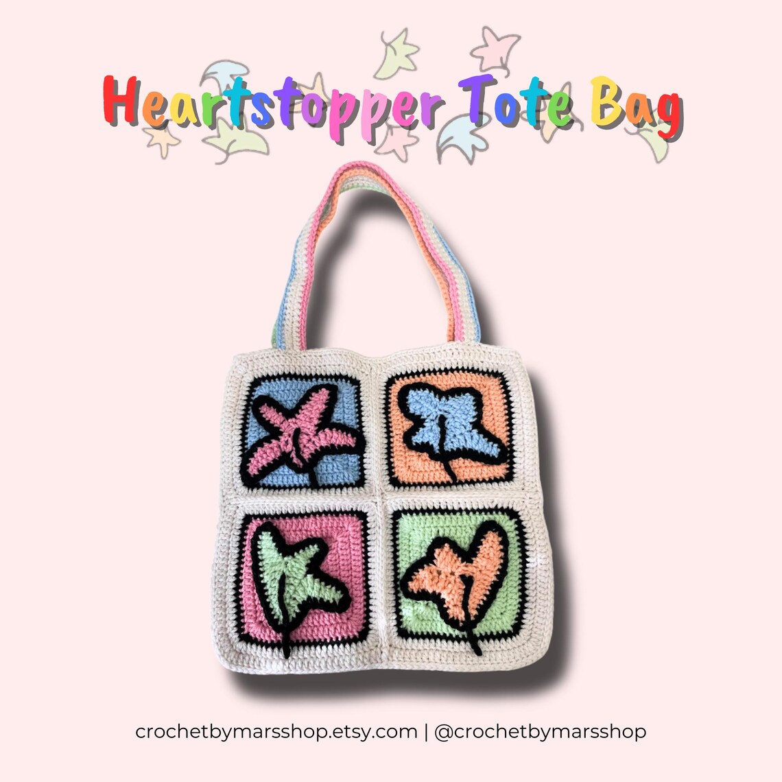 Heartstopper Crochet Tote Bag - Etsy