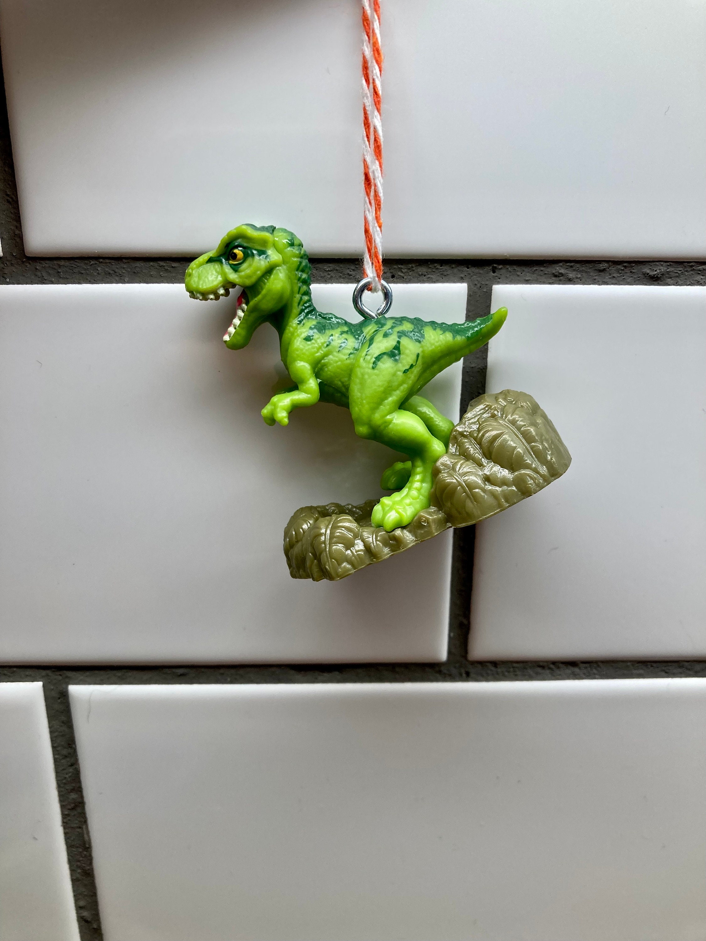 Jurassic World Dinosaur Christmas Ornaments, Keychains & Backpack Clip ...