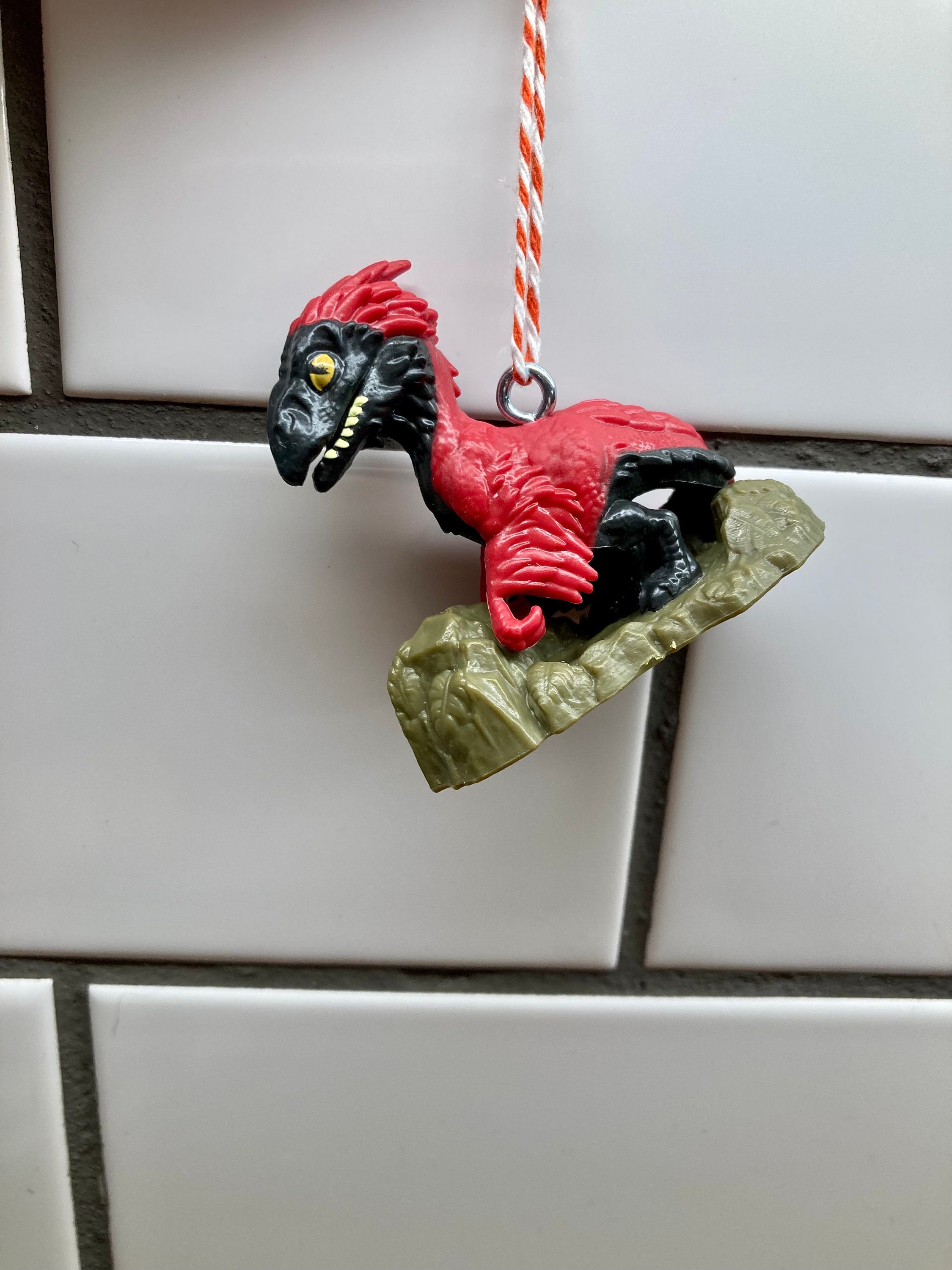 Jurassic World Dinosaur Christmas Ornaments, Keychains & Backpack Clip ...