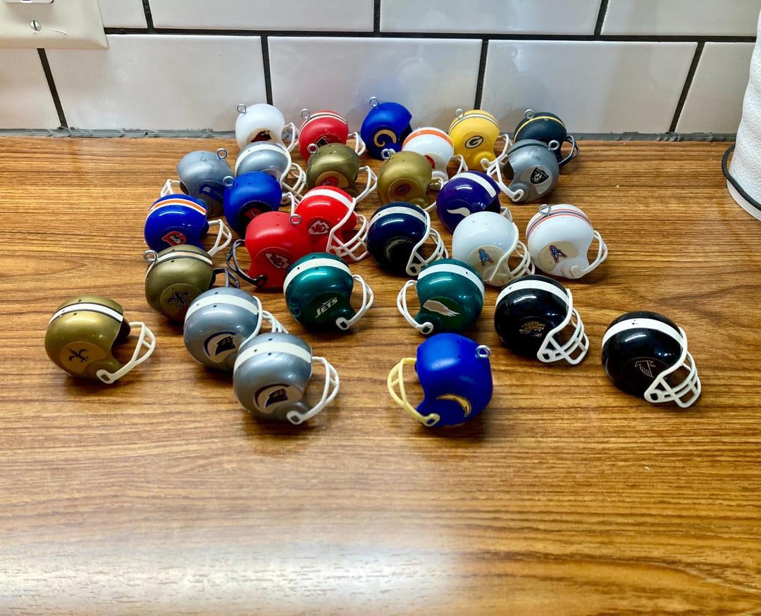 Vintage NFL Football Helmet Christmas Ornament, Keychain & Backpack ...