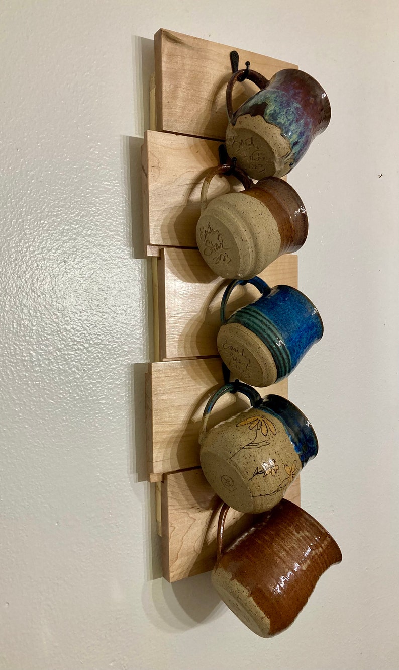 Coffee Mug Holder Wall Mounted Mug Rack Coffee Mug Rack Coffee Bar ...