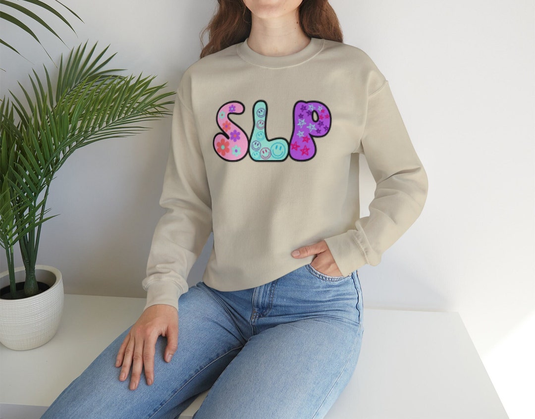 SLP Bubble Letter Crewneck Sweatshirt - Etsy