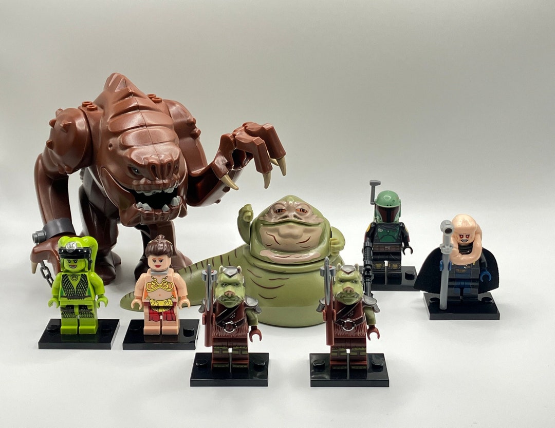 Star Wars Jabba's Palace Lot Jabba the Hutt Princess Leia Bib Fortuna ...