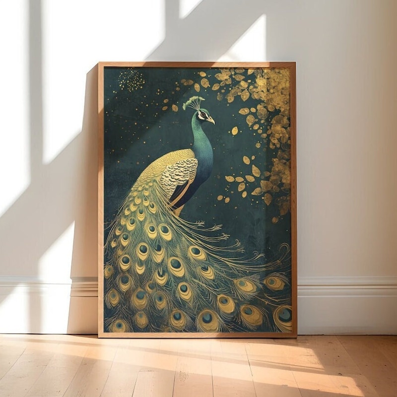 Art Deco Peacock - Etsy