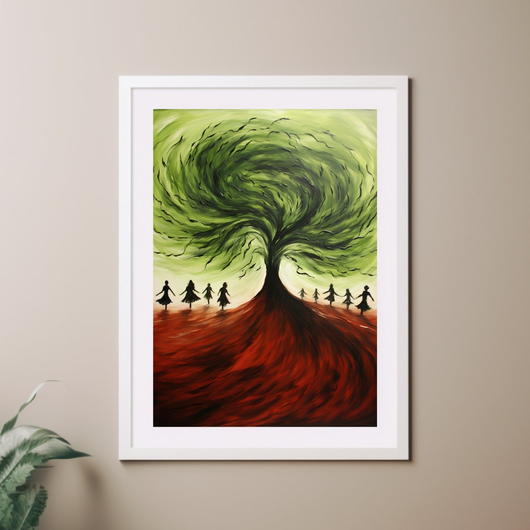 Tree of Life Art Print, Pagan Wicca Celtic Mythology, Nature Lover ...