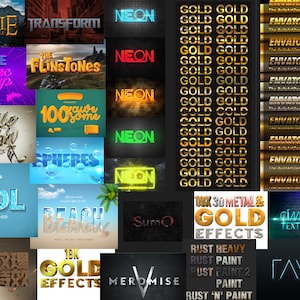 Ultimate Photoshop Text Effects Bundle: 1000+ Editable Psds for Luxury ...