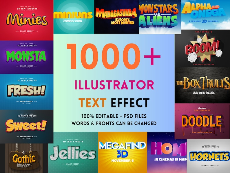 Ultimate Photoshop Text Effects Bundle: 1000+ Editable Psds for Luxury ...