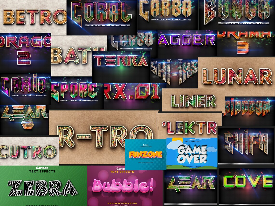 Ultimate Photoshop Text Effects Bundle: 1000+ Editable Psds for Luxury ...