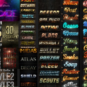 Ultimate Photoshop Text Effects Bundle: 1000+ Editable Psds for Luxury ...